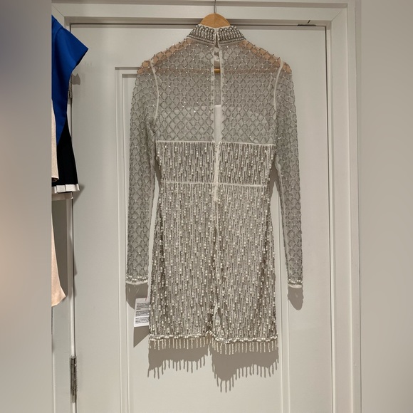 ASOS | Dresses | Asos Edition Grid Embellished Cap Sleeve Mini Dress ...